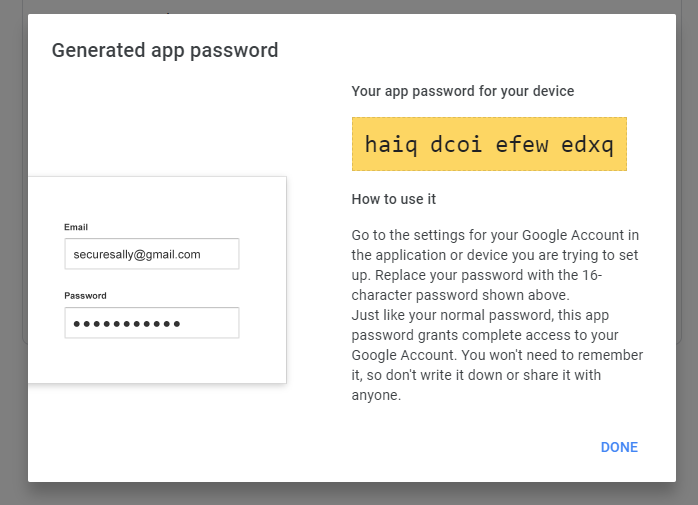 Using App Passwords For Authenticating To Gmail Via SMTP IMAP Or POP3 In NET